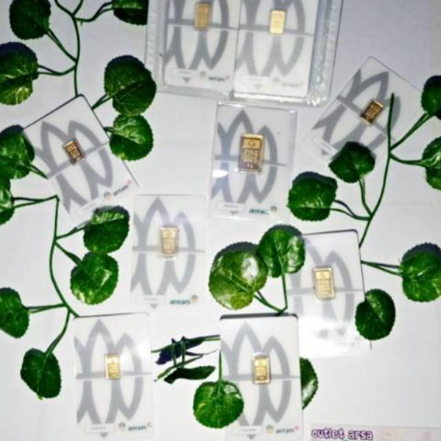 Jual (COD READY free dompet kartu) logam mulia / emas antam kepingan ...