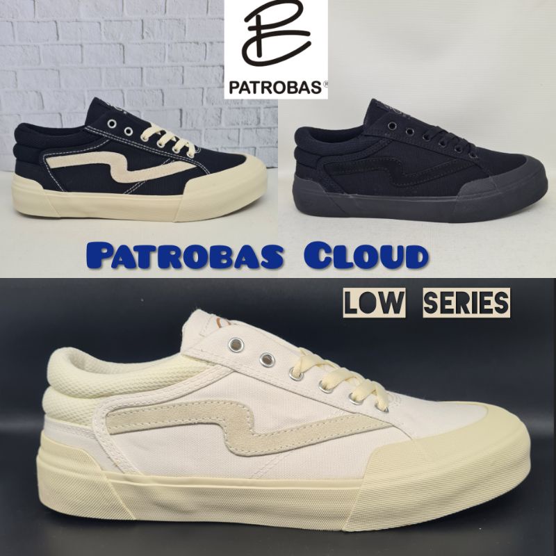 Jual Sepatu PATROBAS CLOUD Series (Black OFF White) - Original | Shopee Indonesia
