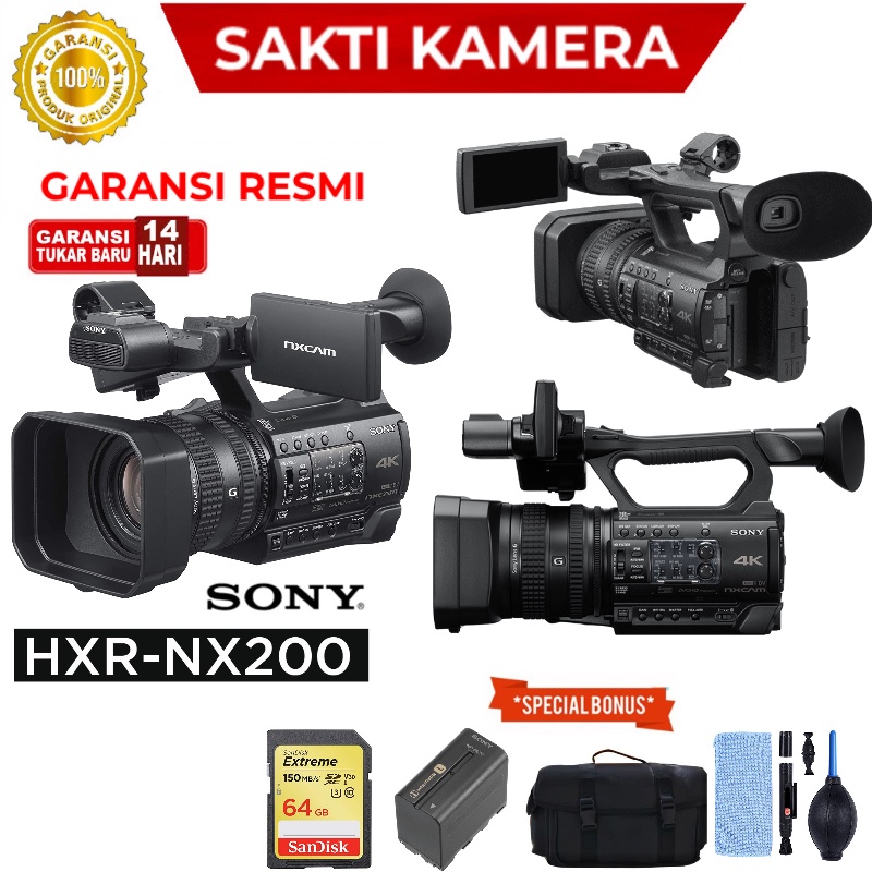 Jual Sony HXR-NX200 4K Professional Camcorder Sony NX200 Garansi Resmi ...