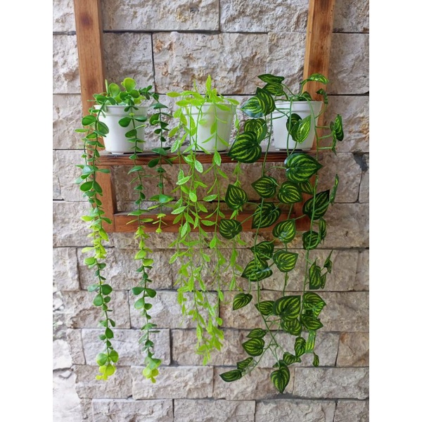 Jual Daun juntai pot mini // daun artificial // bunga pot mini // daun ...