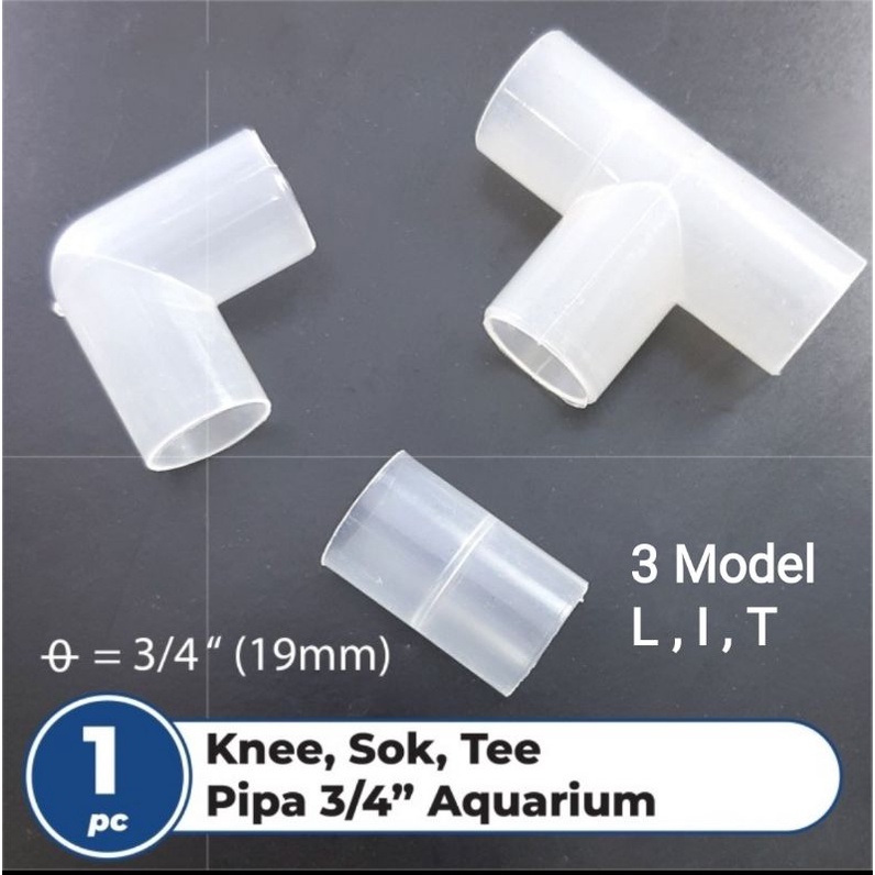 Jual Sambungan pipa akuarium shock sok pipa knee keni T L I aquarium ...