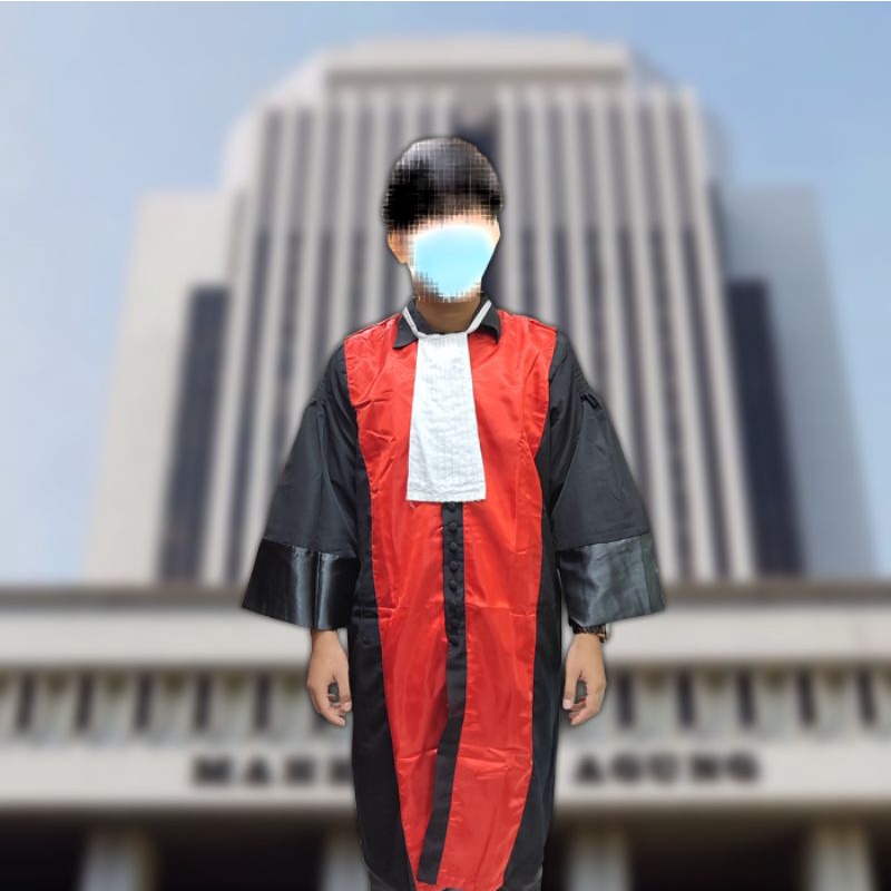 Jual Baju Toga Hakim Pengacara Warna Merah Kerah sanghai Indonesia ...