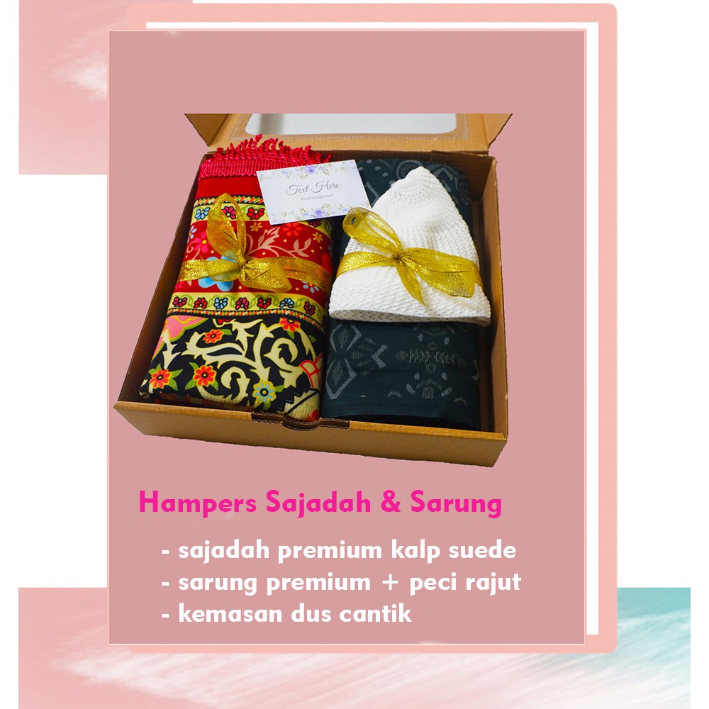 Jual PAKET SAJADAH, SARUNG, PECI, TASBIH PACKING BOX MIKA KADO HADIAH ...
