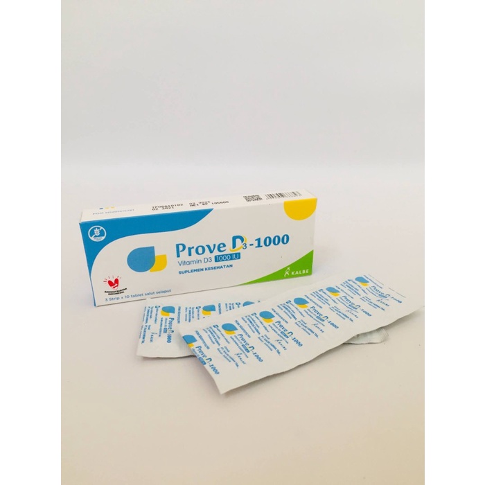 Jual (Ready Stok) Prove D3 Vitamin D 1000 IU Kalbe 30 Tablet | Shopee ...