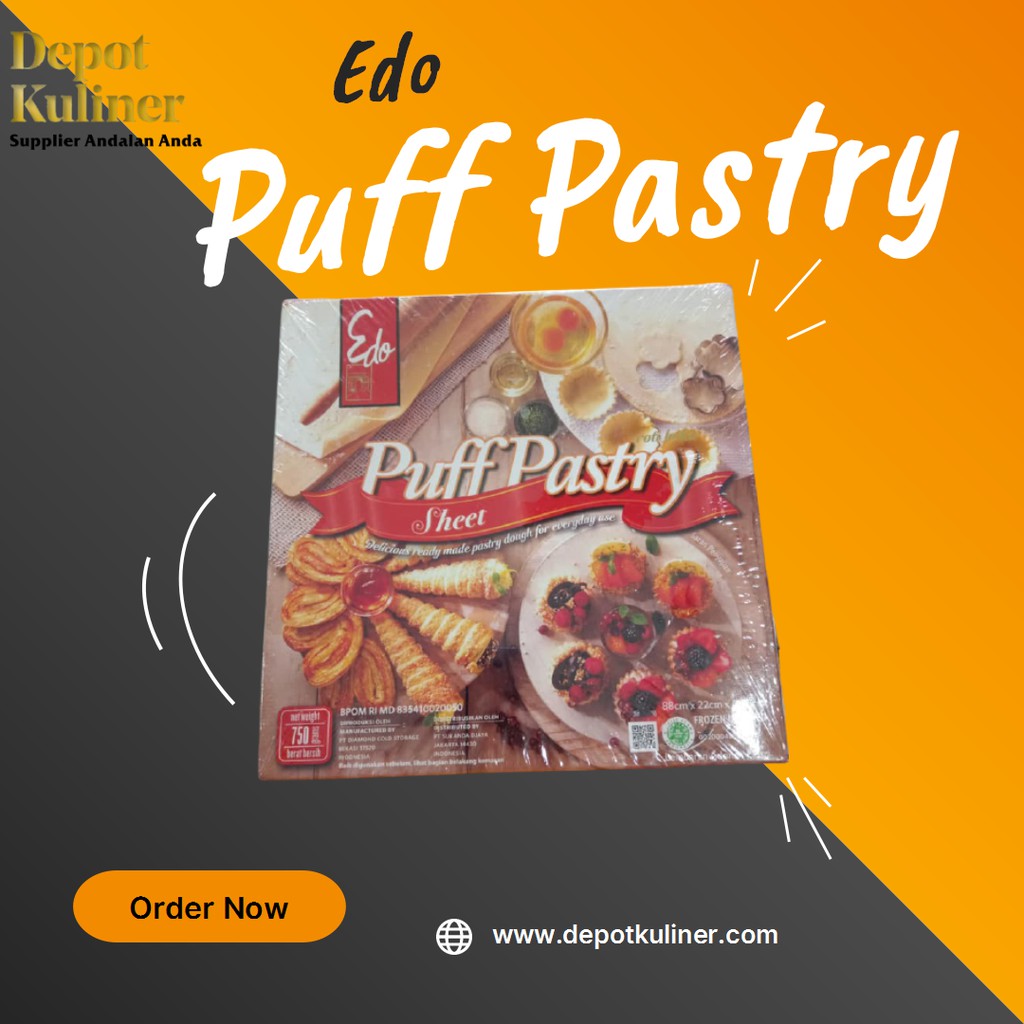 Jual Depot Mart Edo Puff Pastry Sheet 750G / Lembar Adonan Pastry ...