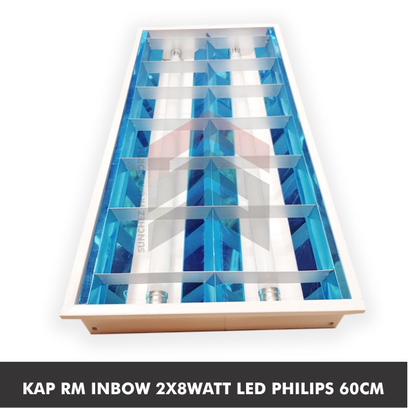 Jual Kap RM Lampu TL T8 Philips Tube Ecofit LED 2x8 Watt / 60cm ...