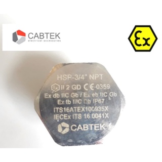 Jual Explosion proof Stopping Plug CABTEK HSP M25 Brass Nickel CMP ...