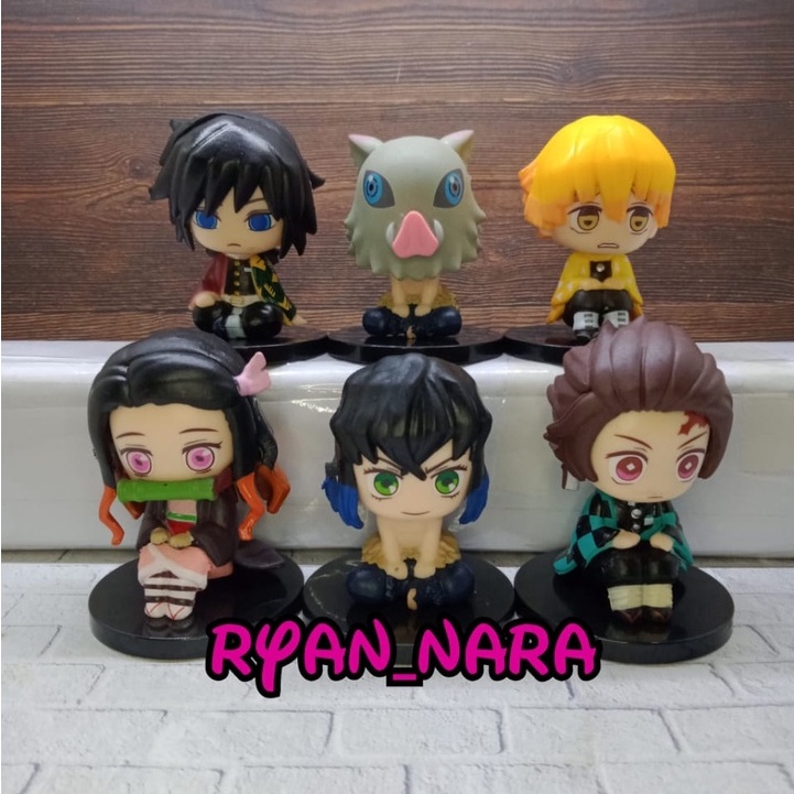 Jual Mainan Pajangan Action Mini Figure Anime Kimetsu No Yaiba Tanjiro ...