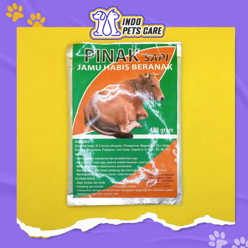 Jual JAMU SAPI HABIS BERANAK - PINAK SAPI 100 GR - MENINGKATKAN ...