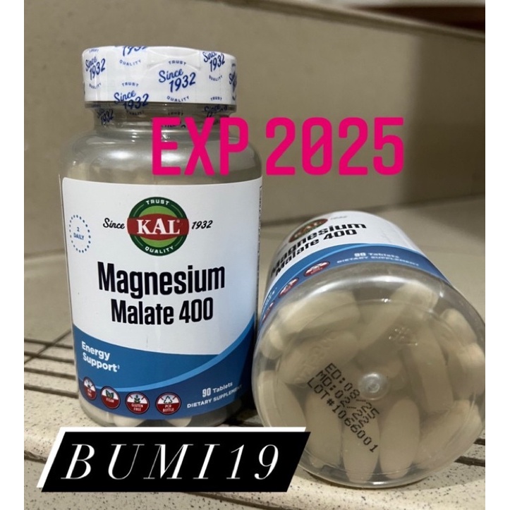 Jual Kal magnesium malate 400mg 90 tablet | Shopee Indonesia