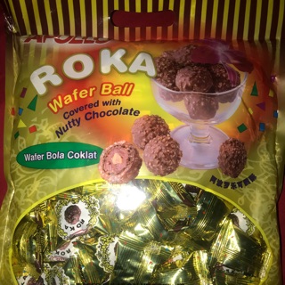 Jual Coklat ROKA APOLLO wafer ball Pack isi 50 Pcs | Shopee Indonesia