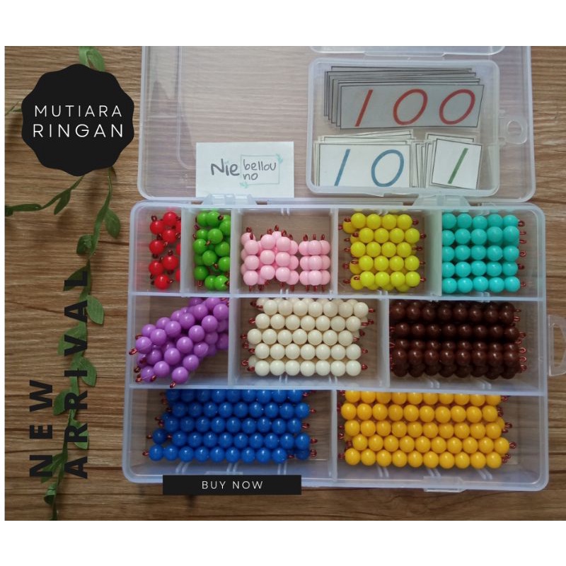 Jual NEW!! Montessori Math Beads | Montessori Decanomial Beads ...