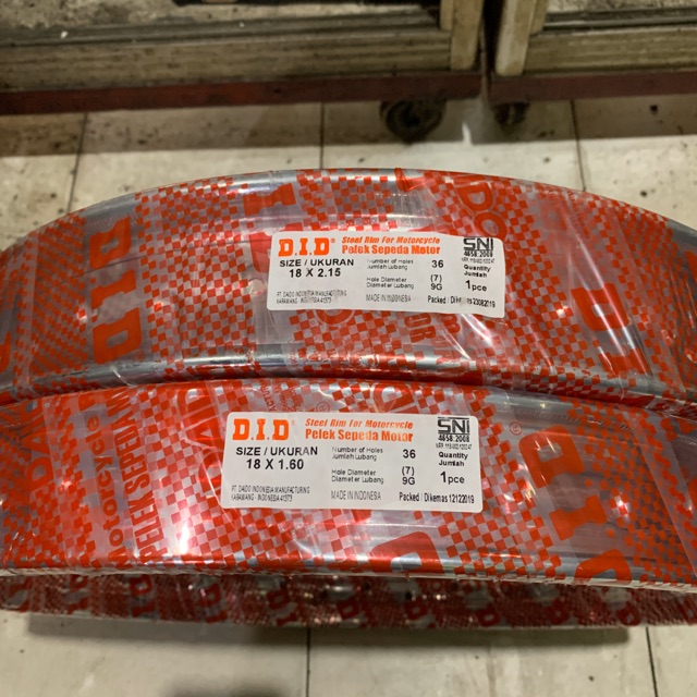Jual VELG DID KRUM RING 18 UKURAN 160 DAN 215 SEPASANG | Shopee Indonesia