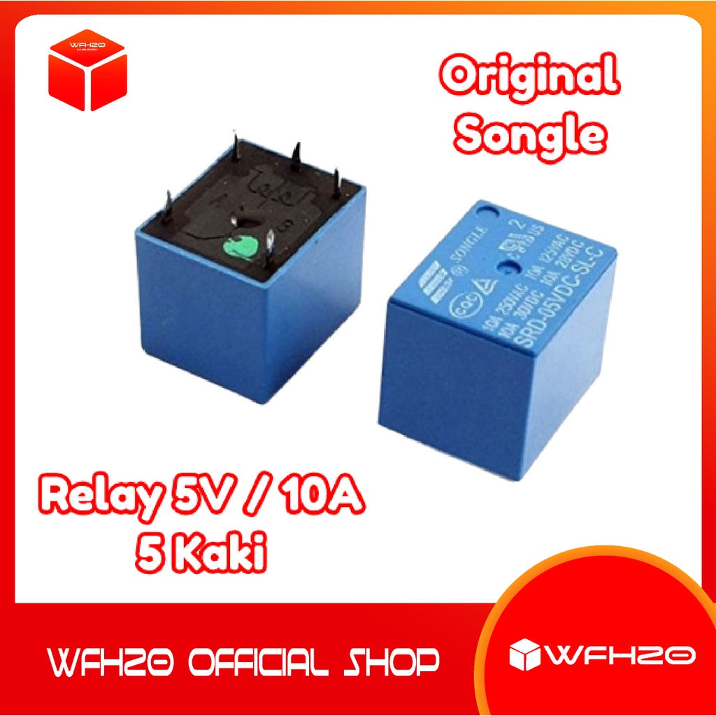 Jual Relay 5V 10A Songle SRD-05VDC-SL-C 5pin Original | Shopee Indonesia