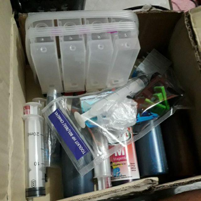 Paket infus untuk printer HP lengkap dengan tinta refill tabung dumper ...