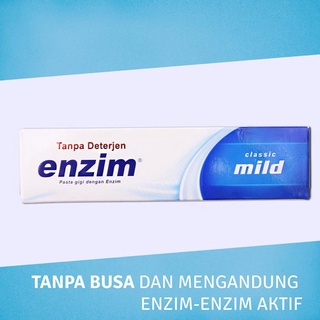 Jual ENZIM CLASSIC MILD ODOL PASTA GIGI NO DETERGENT 124g TOOTHPASTE ...