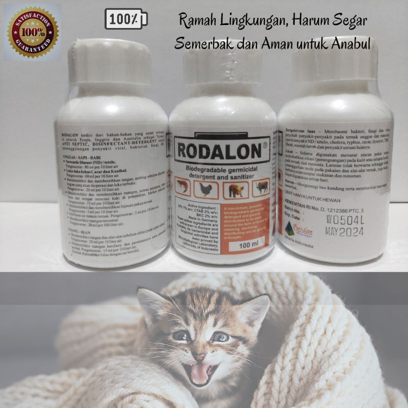 Jual RODALON 100 ml Disenfektan dan Antiseptik Luka Pembasmi Berbagai ...