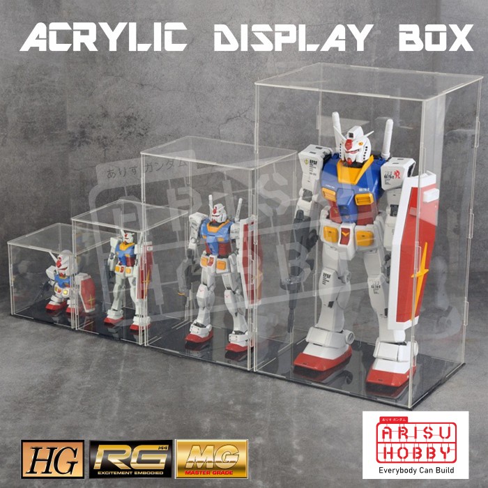 Jual Gundam Acrylic Display Box Pajangan Kotak HG RG MG 1/144 1/100 ...