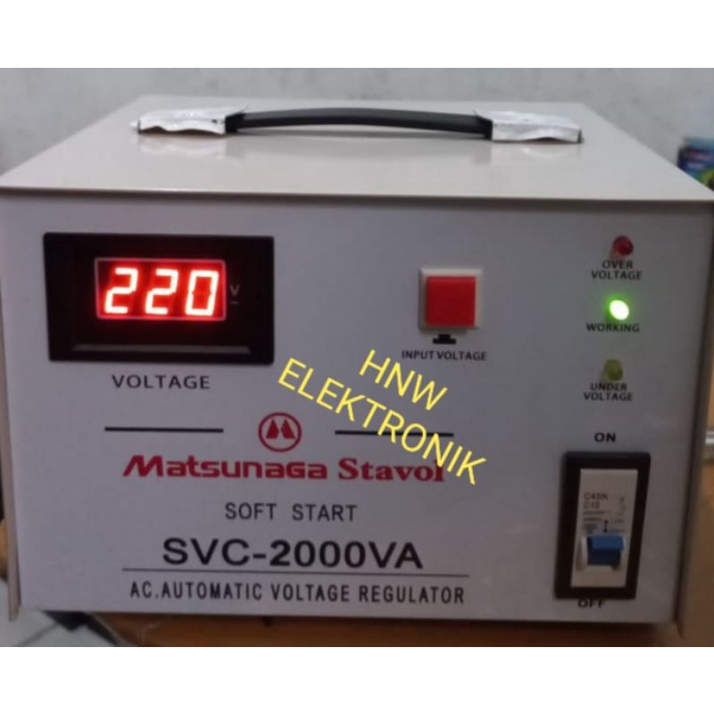 Jual Stavol Stabilizer Matsunaga 2000w 2000watt 2000 watt Digital ...