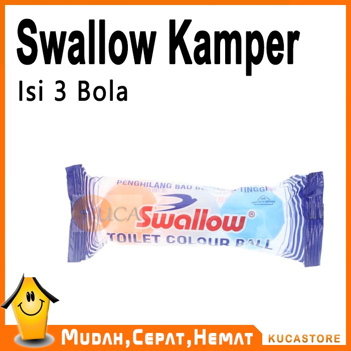 Jual Kamper Toilet Swallow Isi 3 Bola | Shopee Indonesia