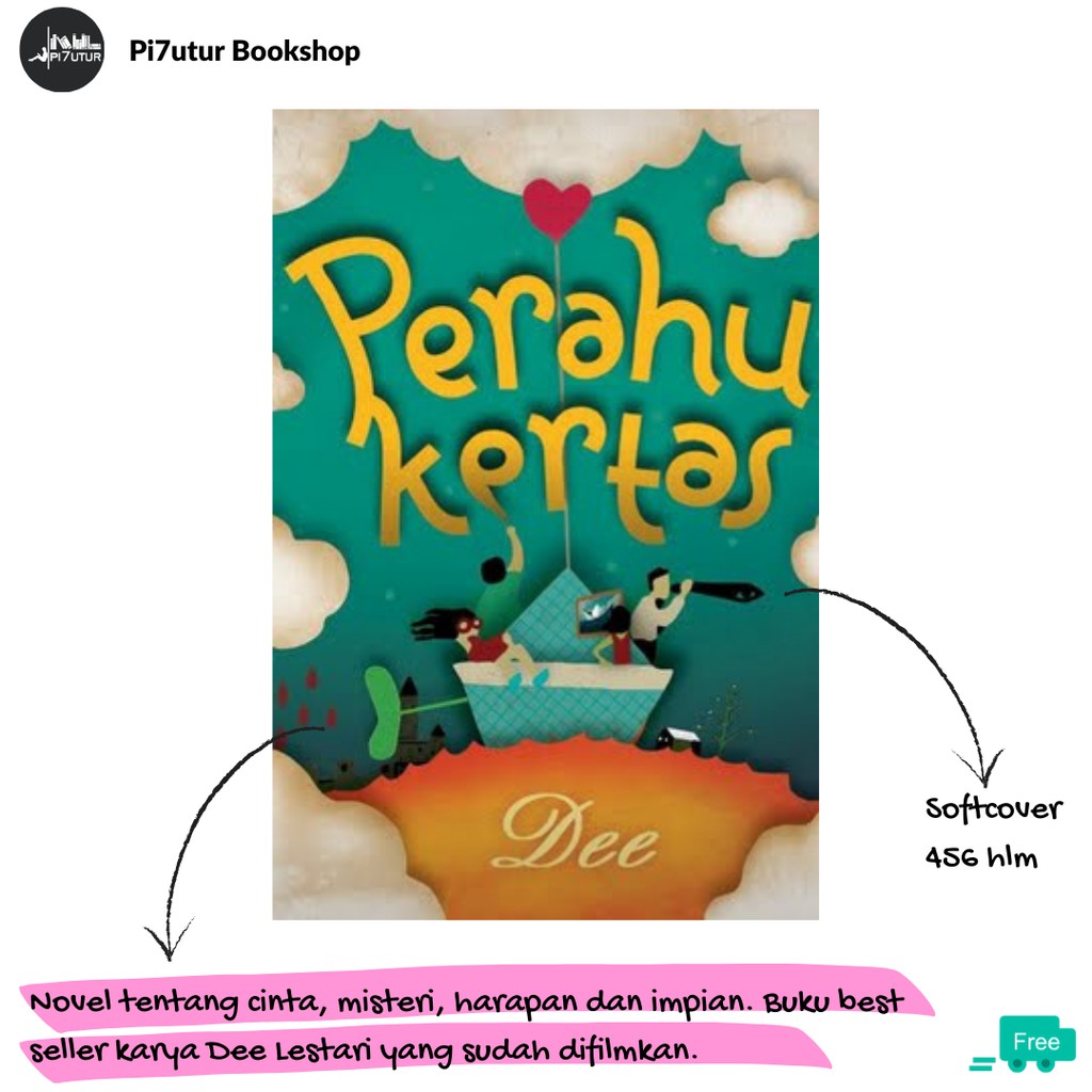 Jual Perahu Kertas, Novel Dee Lestari, Buku Original Baru | Shopee ...