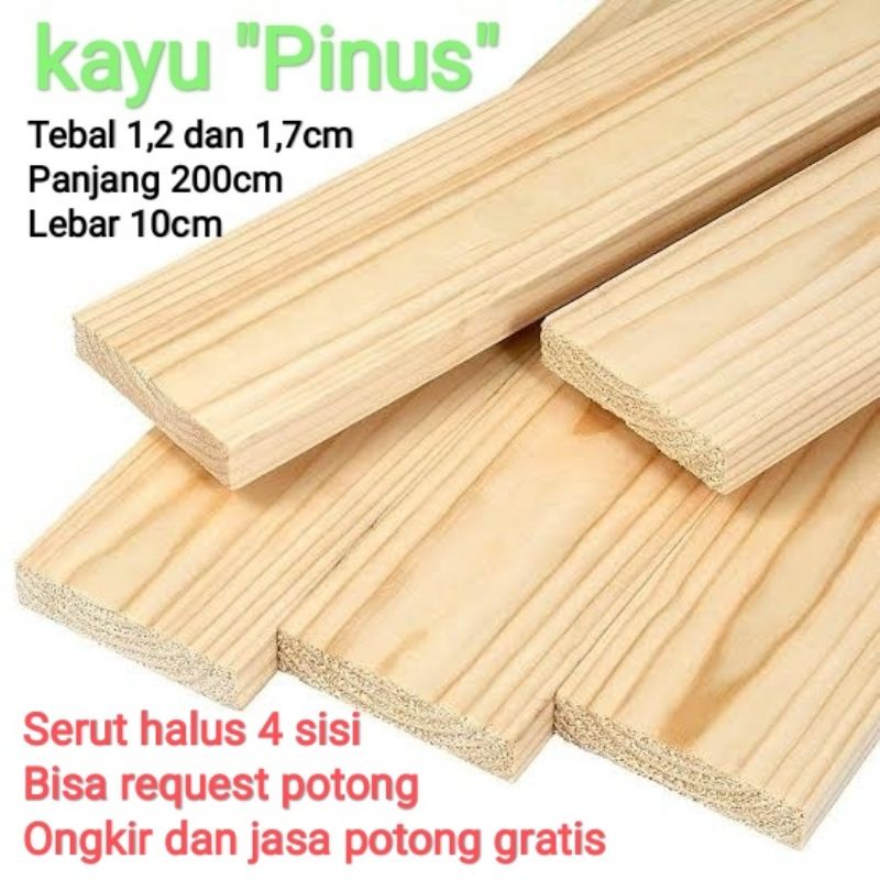 Jual Lis profil 10cm kayu Pinus baru bukan Jati Belanda bekas palet ...