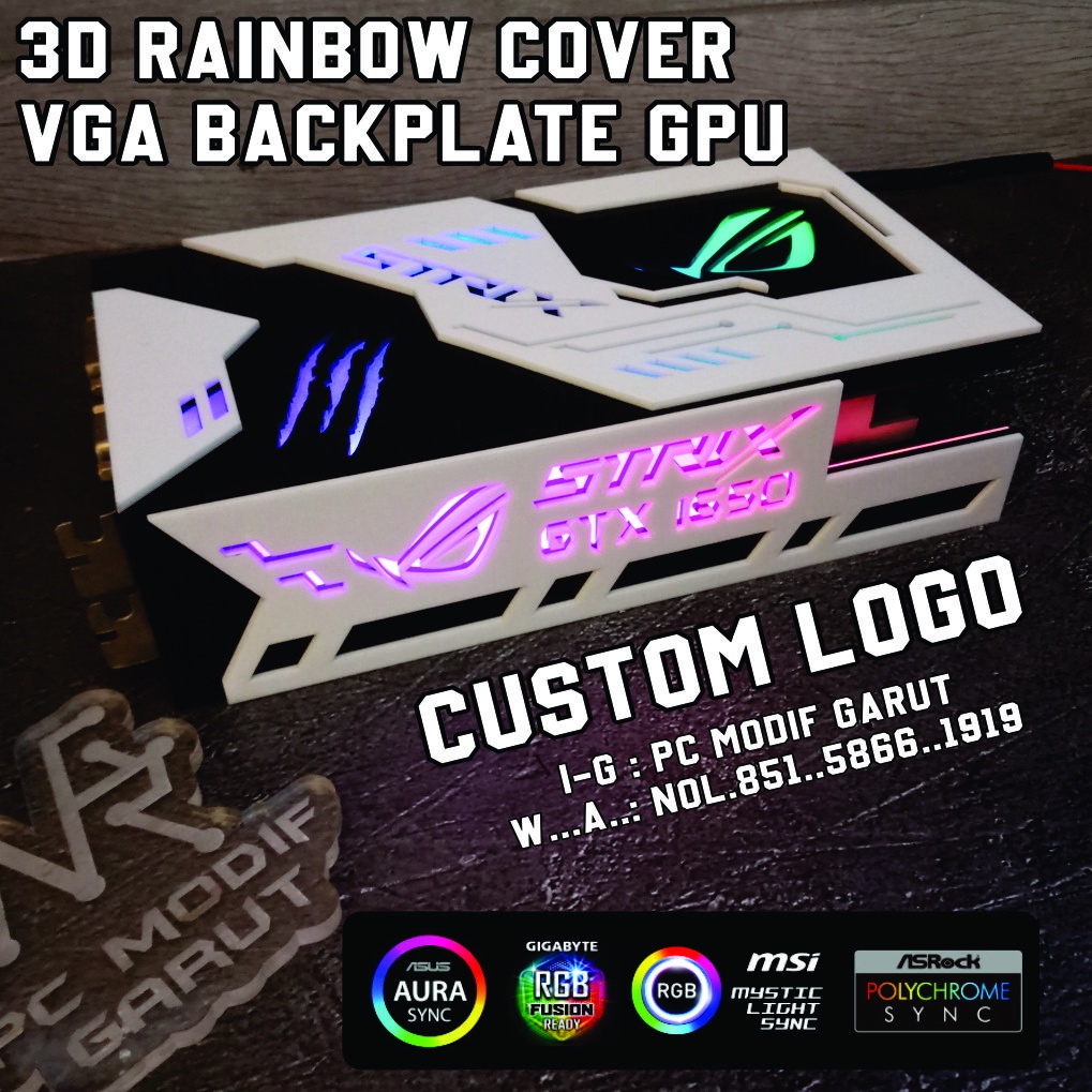 Jual COVER VGA 3D VGA ITX LOGO CUSTOM ATAS DAN SAMPING | Shopee Indonesia