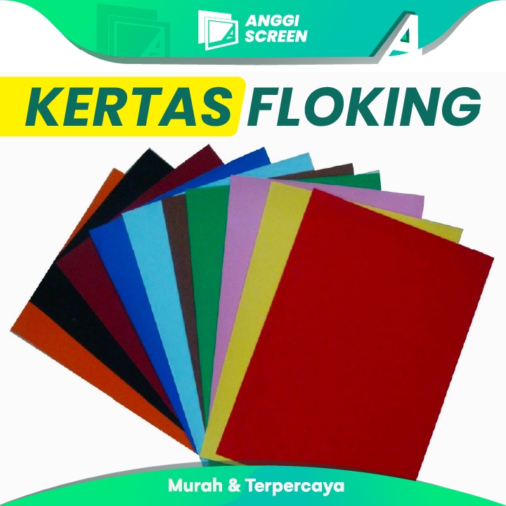 Jual Kertas Floking / kertas flock lembaran beludru sablon manual ...