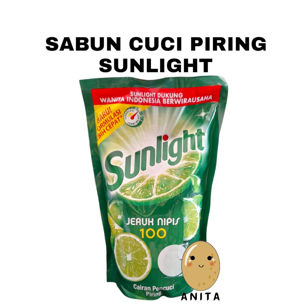 Jual SUNLIGHT SABUN CUCI PIRING DISHWASH JERUK NIPIS 10X BERSIHKAN ...