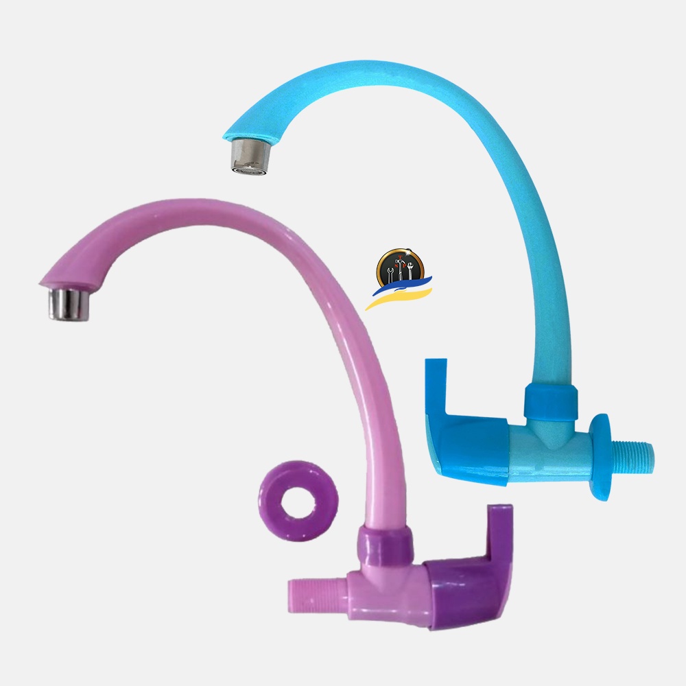 Jual Kran Cuci Piring Bahan Pvc Model Engkol 1/2 Inch CAB Kran Angsa ...