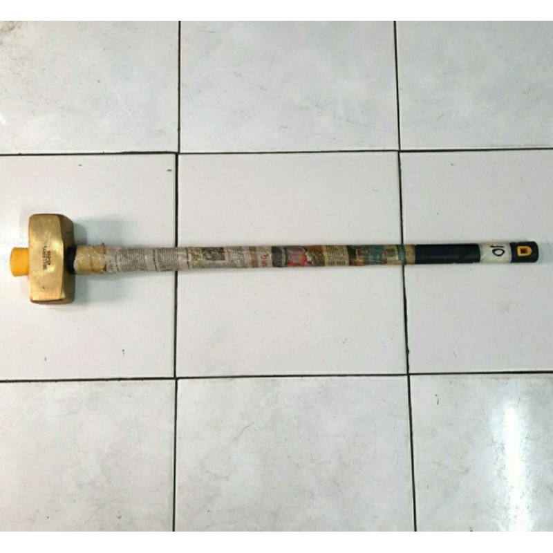 Jual Martil Palu Kuningan 10lb / 5kg Gagang Fiber Brass Hammer Sellery ...