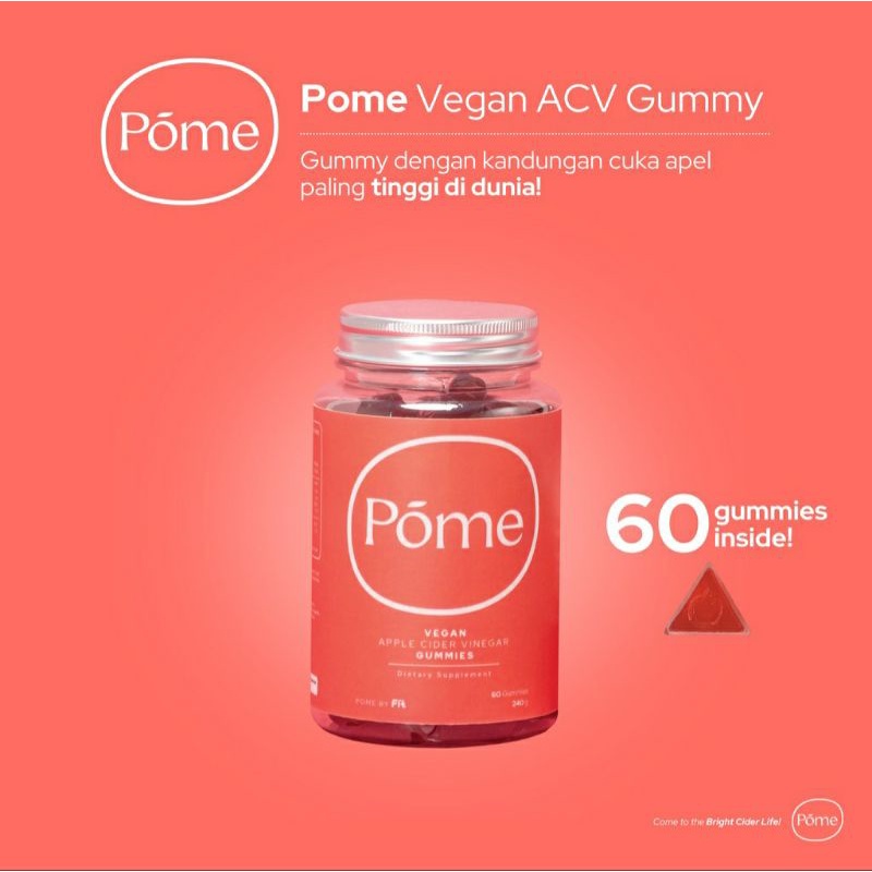 Jual Pome ACV Gummy Cuka Apel Supplement Diet Vegan Detox | Shopee ...