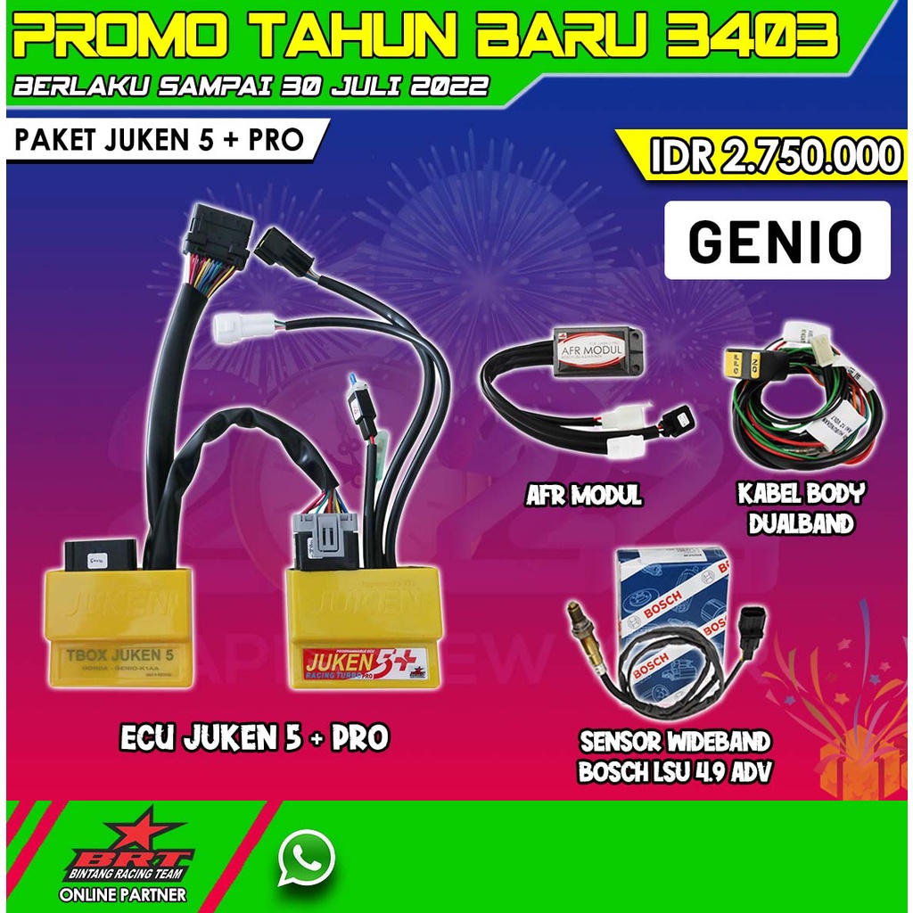 Jual PAKET JUKEN 5+ PRO GENIO SCOOPY BEAT DELUXE BEAT LED BEAT 2020 BRT ...