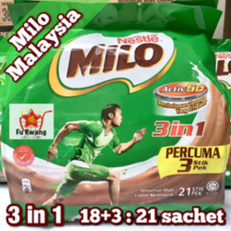 Jual Milo Stick 3 in 1 Malaysia | Shopee Indonesia