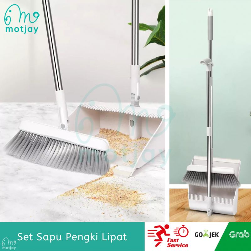 Jual Sapu Pengki Lipat Set Kombinasi Sapu Rumah | Shopee Indonesia