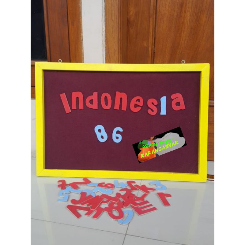 Jual Papan Flanel,Flanel,Abjad,Papan Abjad,Papan Panel | Shopee Indonesia