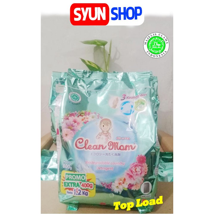 Jual Clean Mom Detergen 800gr + 400gr | Shopee Indonesia