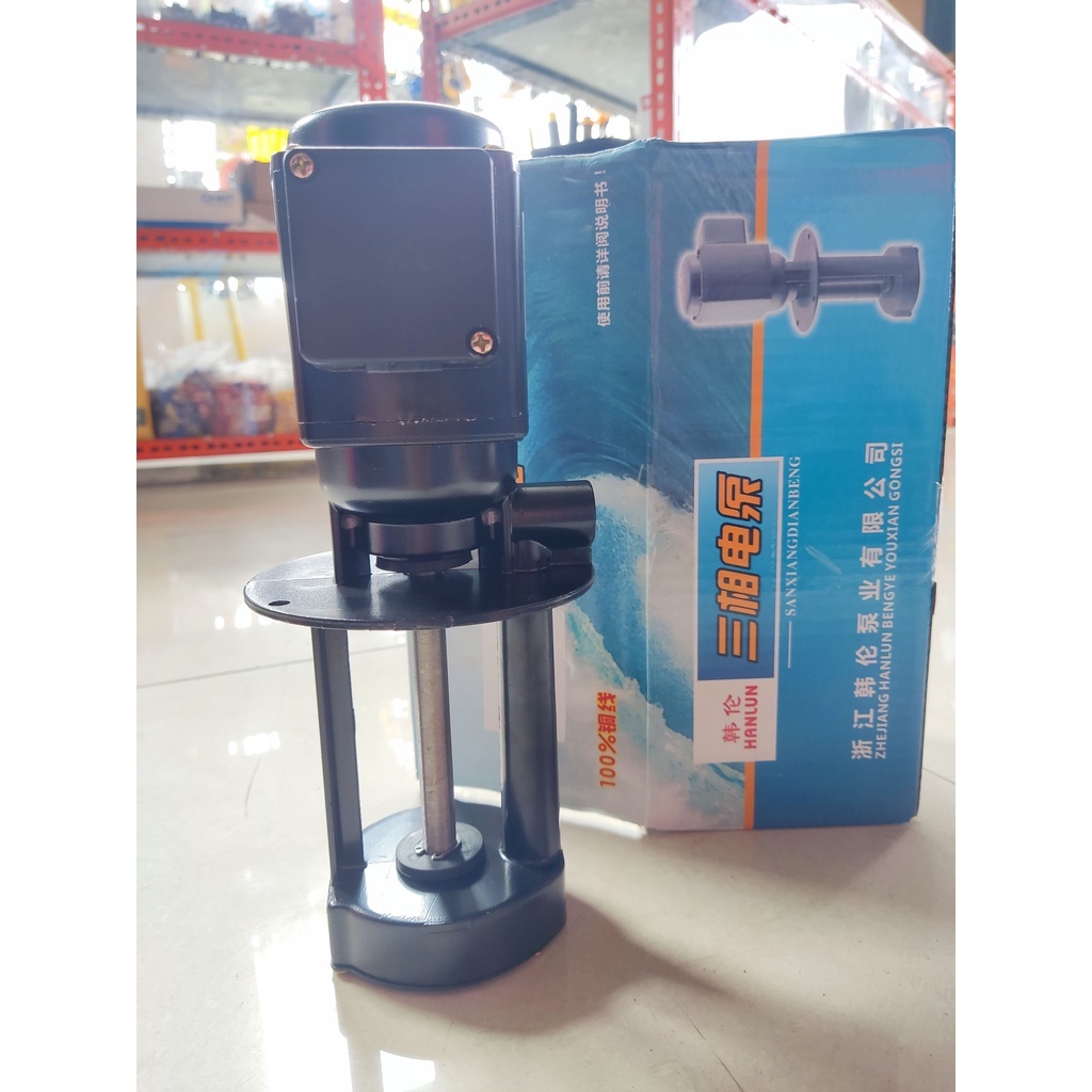 Jual Pompa Air Pendingin Mesin Bubut 40 Watt 3 phase Hitam - Pompa Coolant Machine Termurah ...