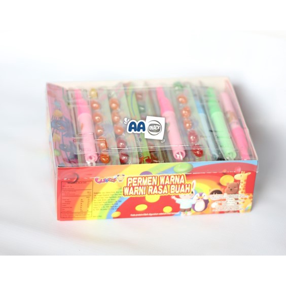 Jual PERMEN WARNA WARNI BENTUK SULING ANEKA RASA ISI 30 X 8GR | Shopee ...