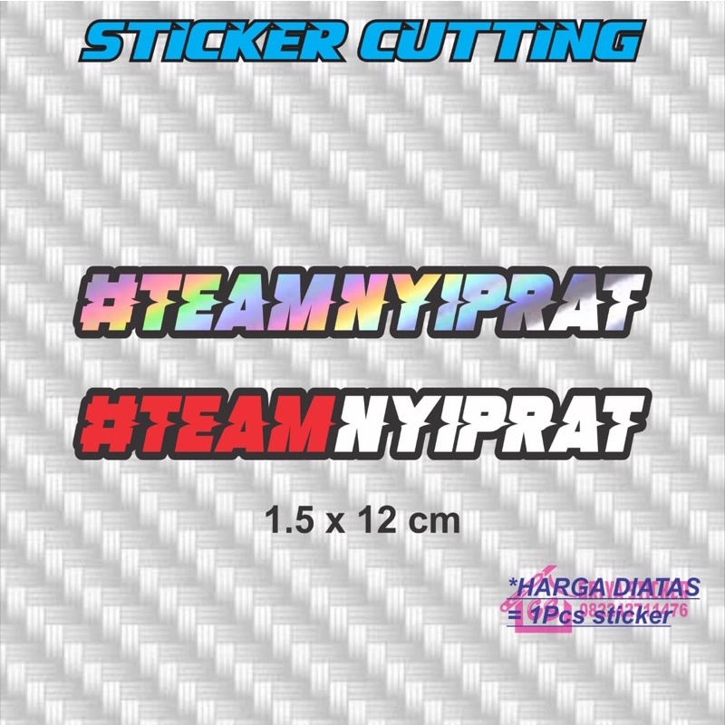 Jual Cutting Sticker - Stiker TEAM NYIPRAT | Shopee Indonesia Jual Cutting Sticker - Stiker TEAM NYIPRAT | Shopee Indonesia