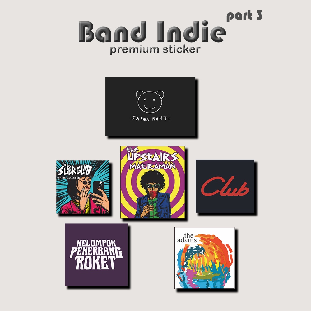 Jual Promo Sticker Stiker Pack Band Indie Indonesia Anti Air (Jason ...