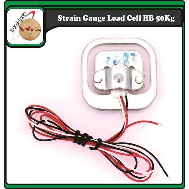 Jual Sensor Berat Load Cell Half bridge Strain Gauge 50Kg Arduino ...