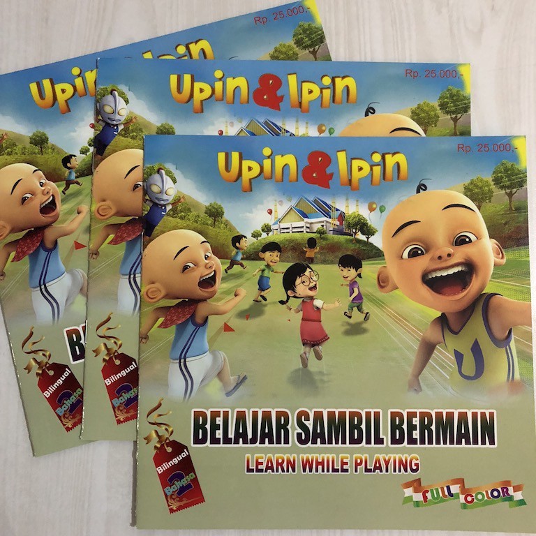 Jual Buku Upin Ipin Bilingual - Belajar sambil Bermain - Buku anak Bilingua Indonesia|Shopee ...