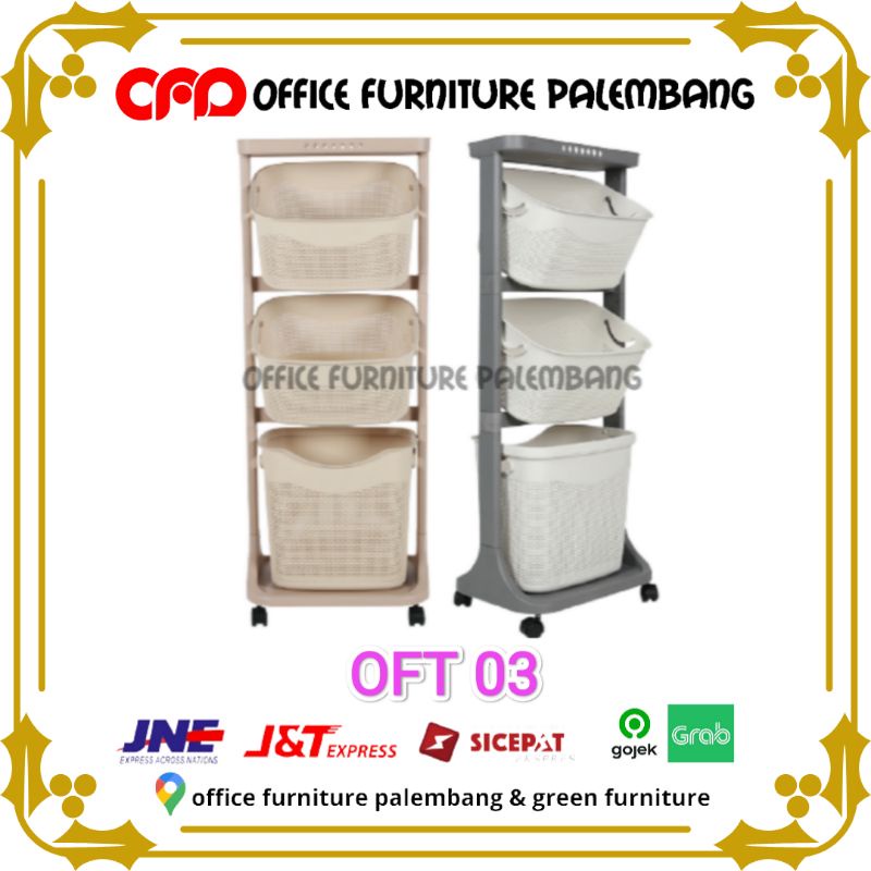 Jual (CARGO) rak trolley olymplast OFT 03 rak flexible rak tingkat rak ...