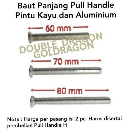 Jual Baut Panjang Pull Handle Pintu Kayu dan Pintu Aluminium (Per ...