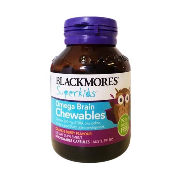 Jual Blackmores Superkids Omega Brain Chewables 50 capsules | Shopee ...