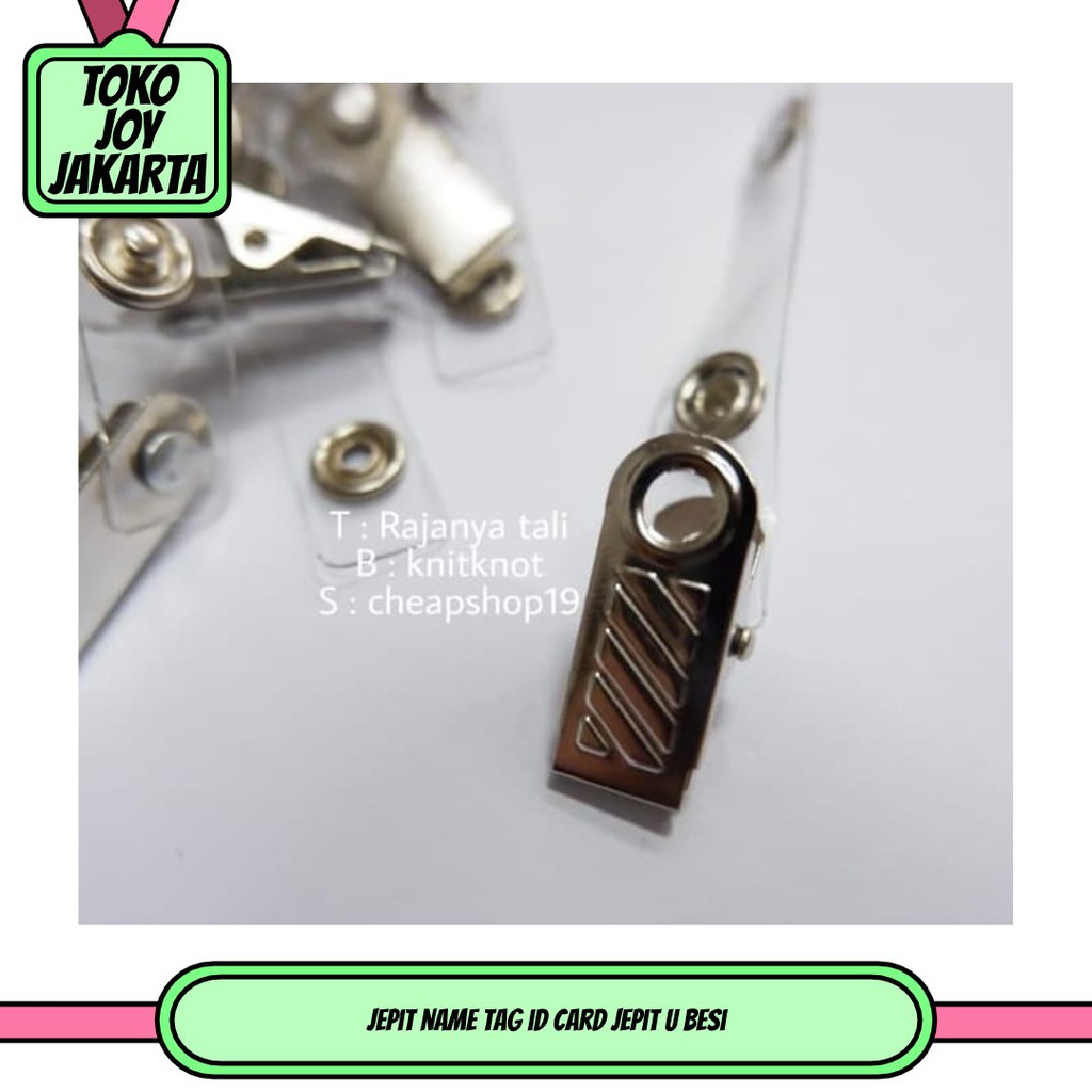 Jual jepit name tag id card jepit u besi | Shopee Indonesia