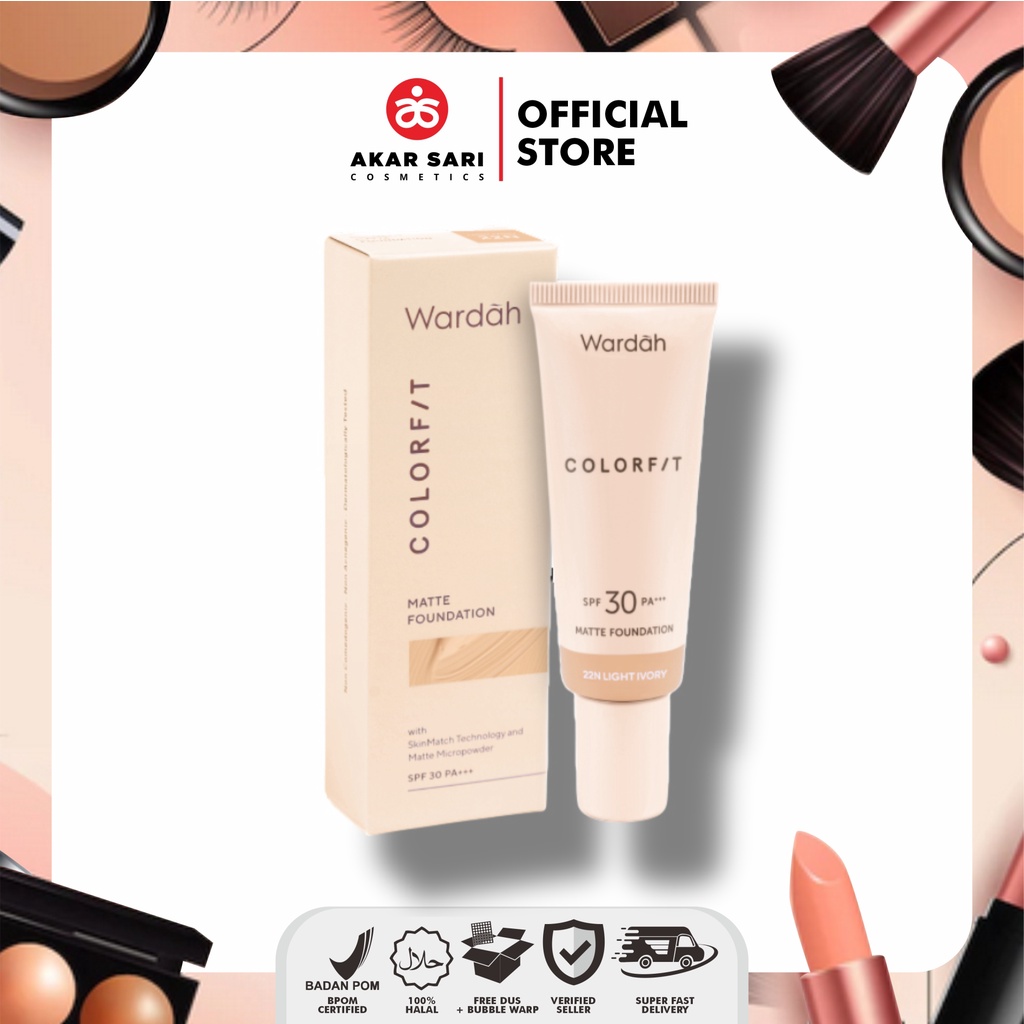 Jual WARDAH COLORFIT MATTE FOUNDATION - 25 ml | Shopee Indonesia