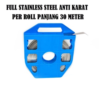 Jual PER ROLL Plat Strapping Band 9.5 mm x 0.4 mm Full Stainless Steel ...