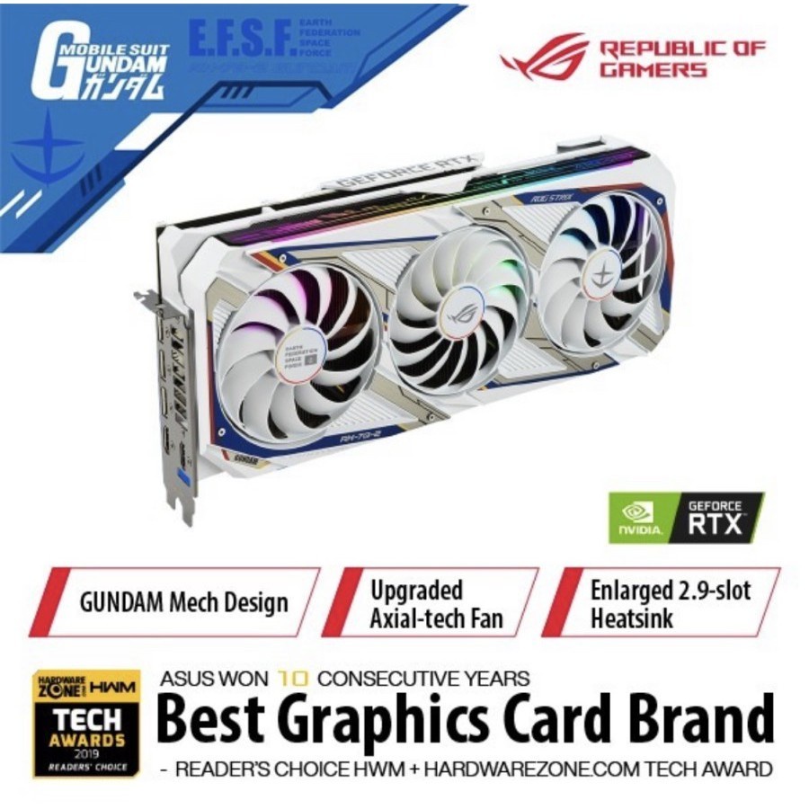 Jual ASUS ROG Strix RTX 3080 GUNDAM Edition / GeForce RTX3080 ROG Strix ...